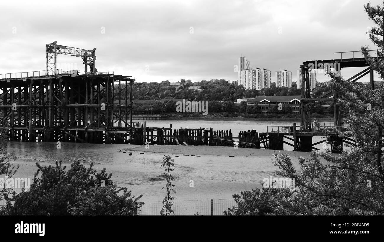 Dunston Staiths, Gateshead, UK following destructive fire on 16 May ...