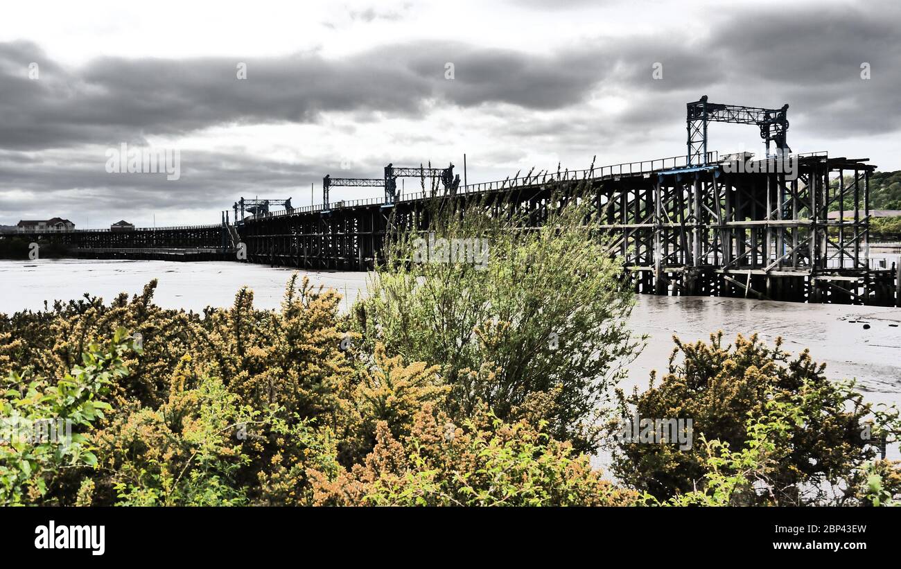 Dunston Staiths, Gateshead, UK following destructive fire on 16 May ...