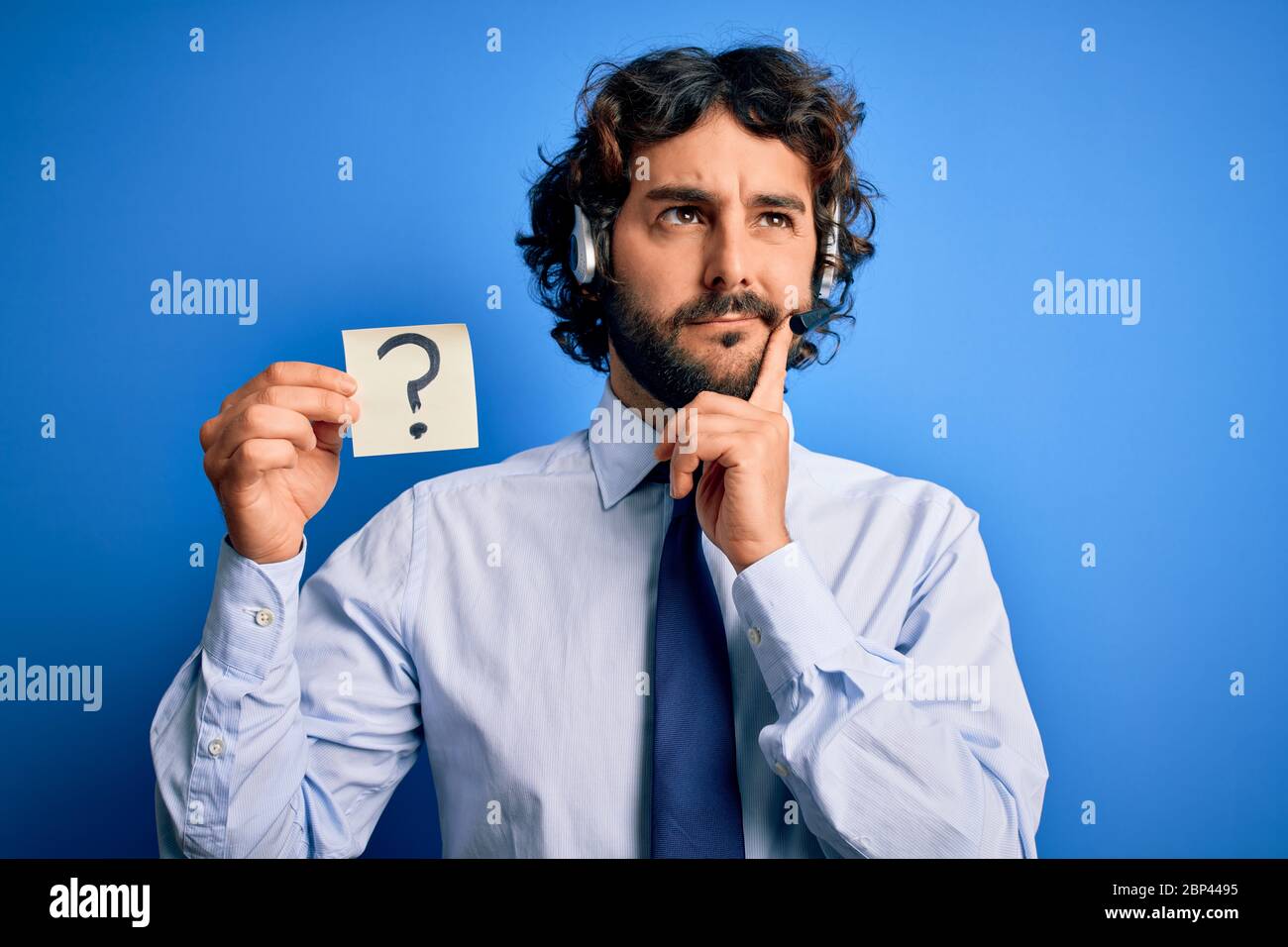Confused call center agent looking hi-res stock photography and images ...