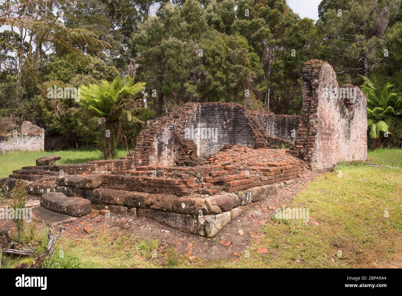 Sarah Island in Macquarie Harbour is the site of Tasmania's oldest and ...
