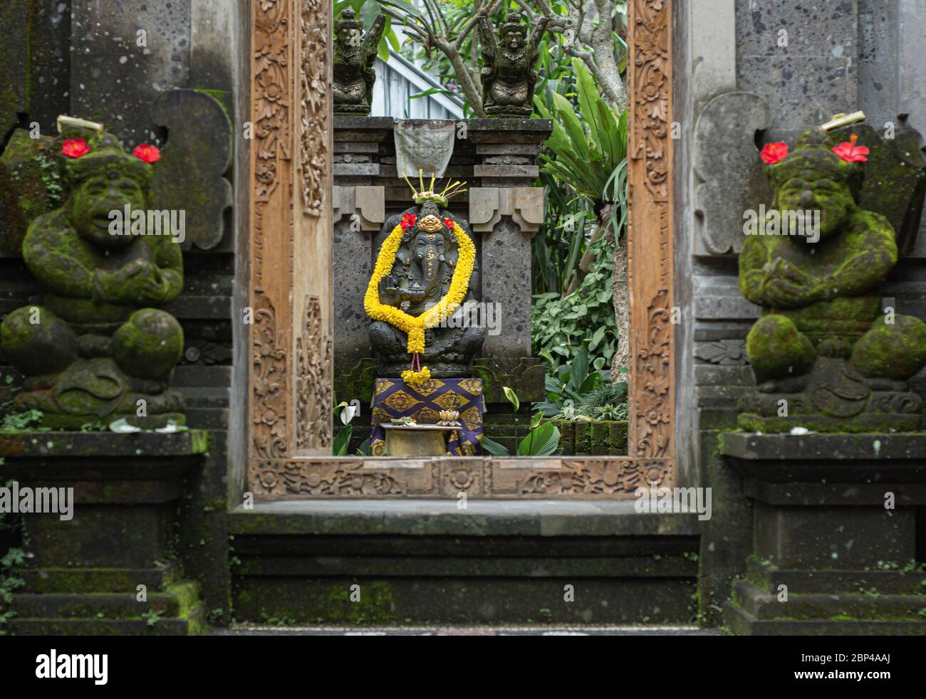 decorated stears from a temple, yellow color around everywhere Stock ...