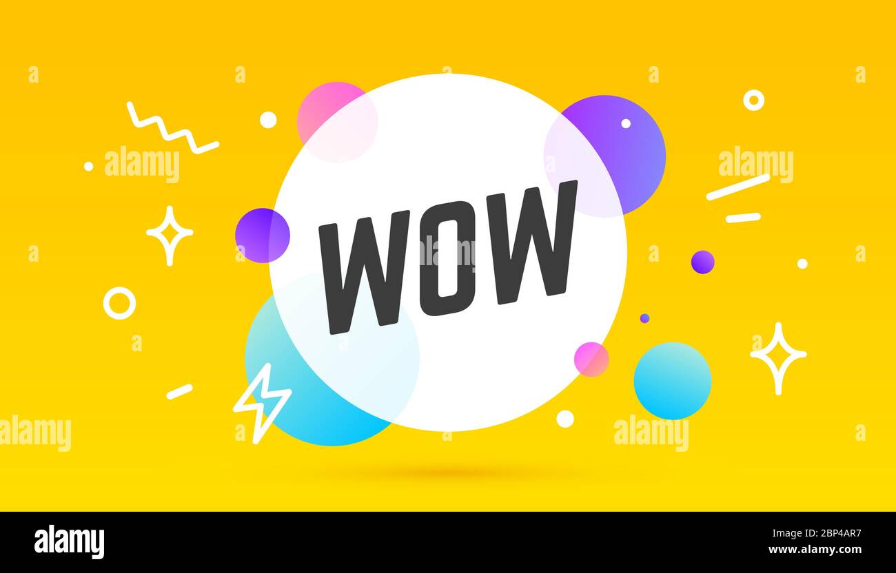 Cartoon illustration of wow hi-res stock photography and images - Alamy