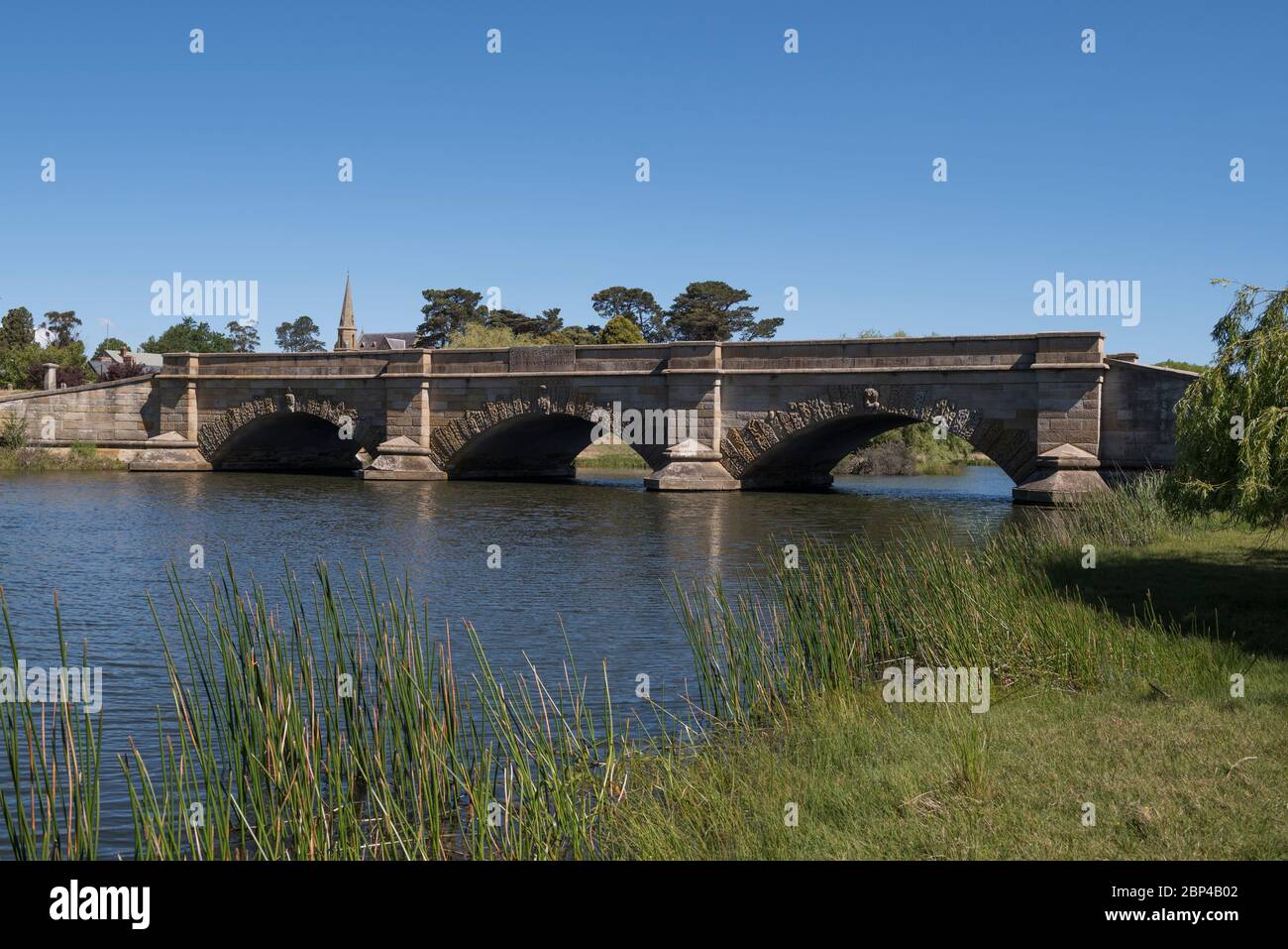 Ross Bridge on the Macquarie River in the Town of Ross, Tasmania. Built ...