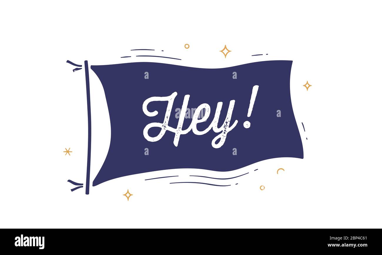 Hello flag Stock Vector Images - Alamy