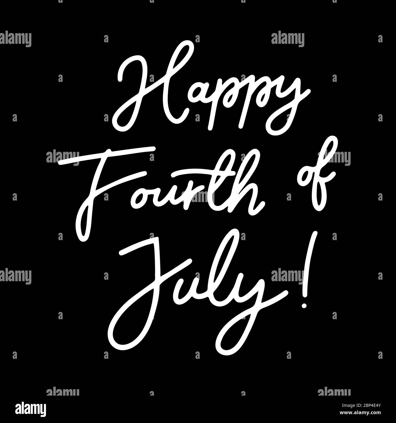 Happy july fourth Black and White Stock Photos & Images - Alamy