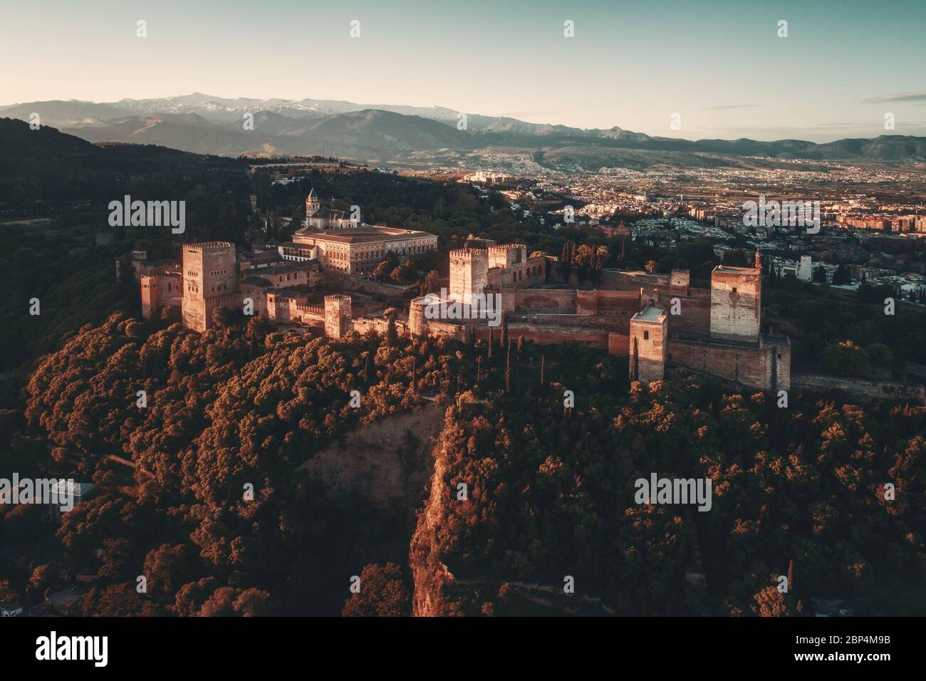 Sunrise above alhambra palace hi-res stock photography and images - Alamy