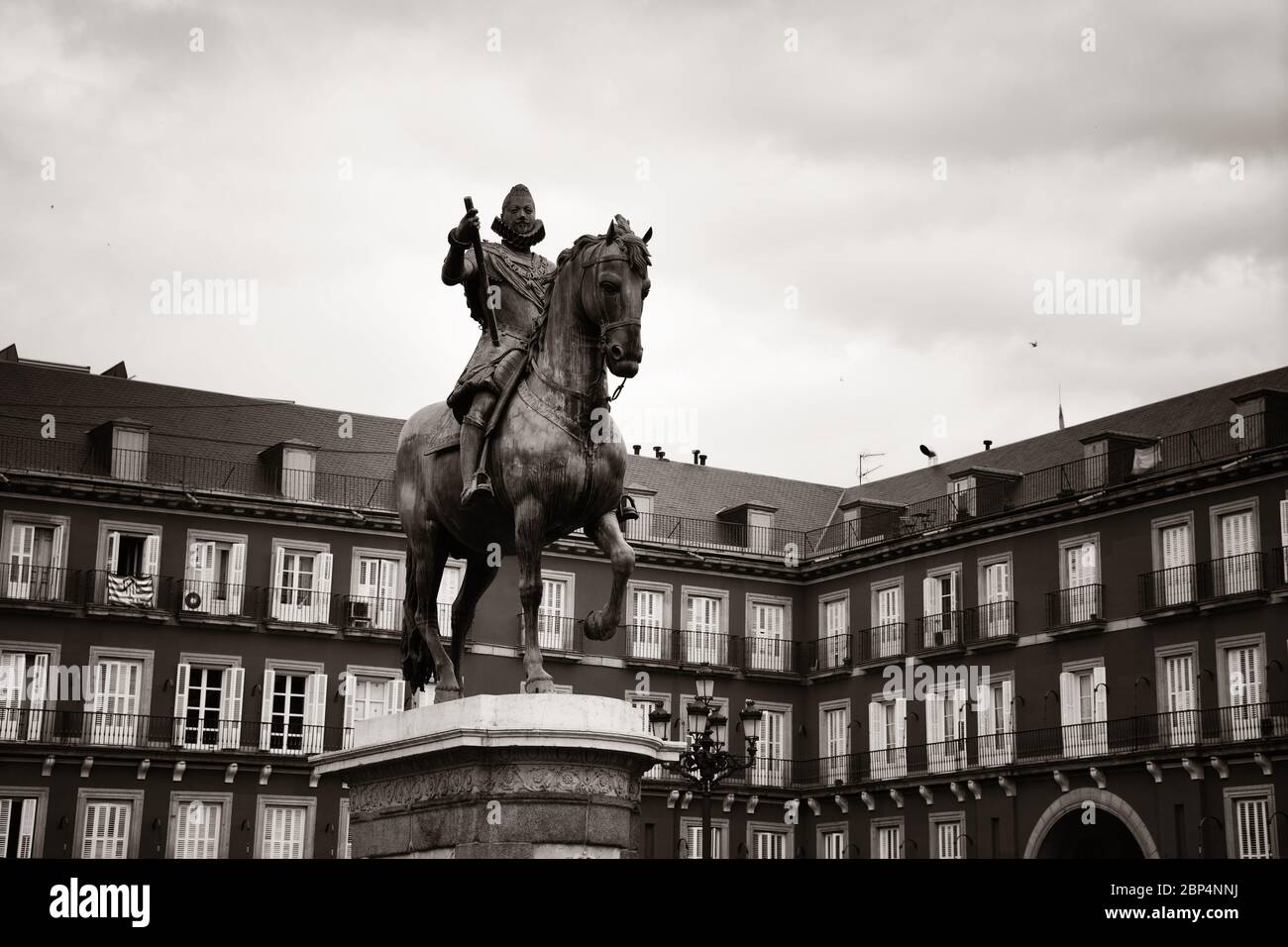 Plaza Mayor historical building in Madrid, Spain Stock Photo - Alamy