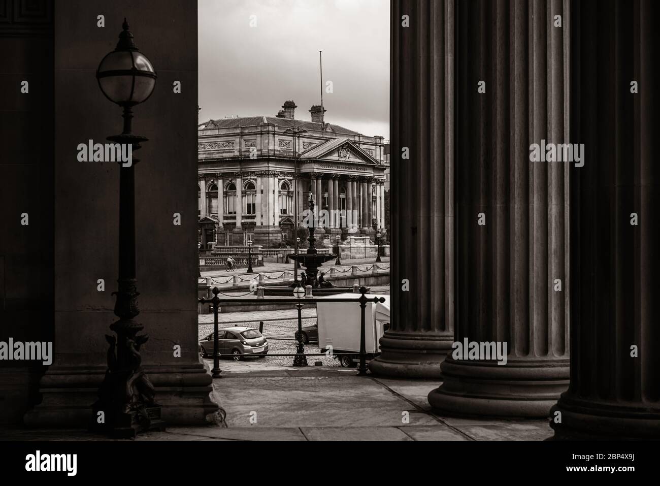 Liverpool Walker Art Gallery historical buildings closeup in England in ...