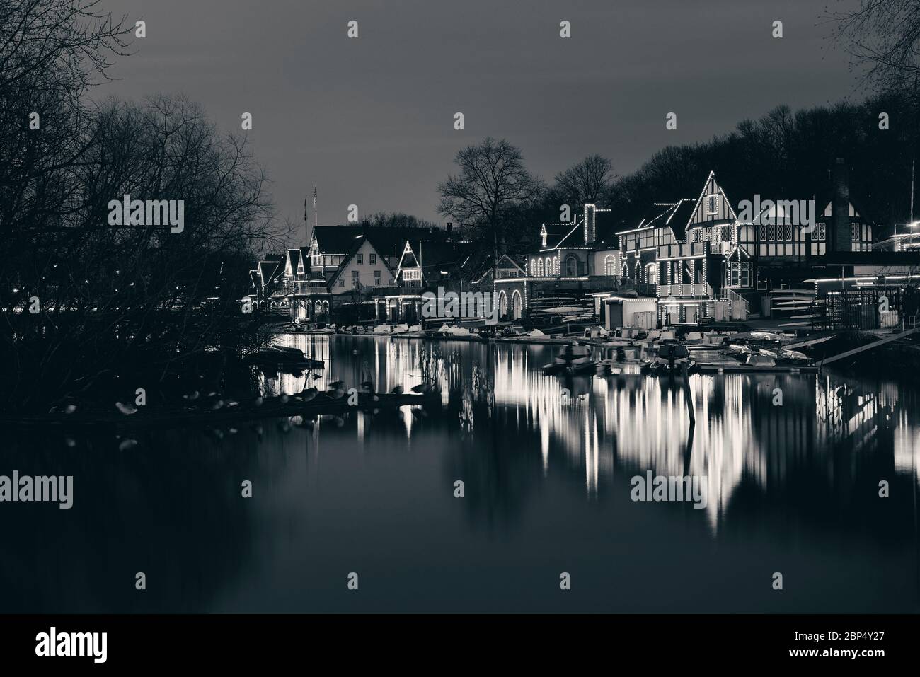 Boathouse Row in Philadelphia as the famous historical landmark Stock ...