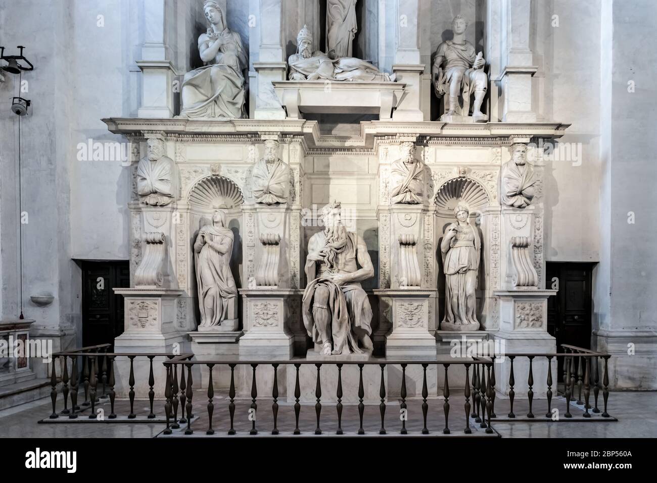 Churches In Rome With Michelangelo Sculpture Marble Sculpture Of Moses