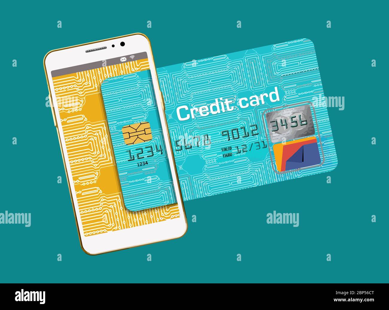 Tap card retail Stock Vector Images - Alamy