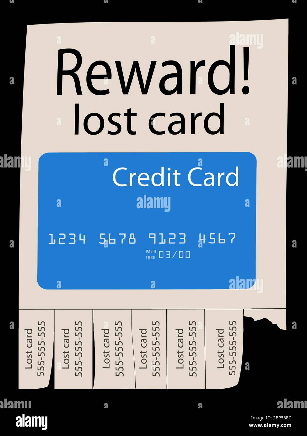 Here is an illustration about the frustration of losing a credit card ...