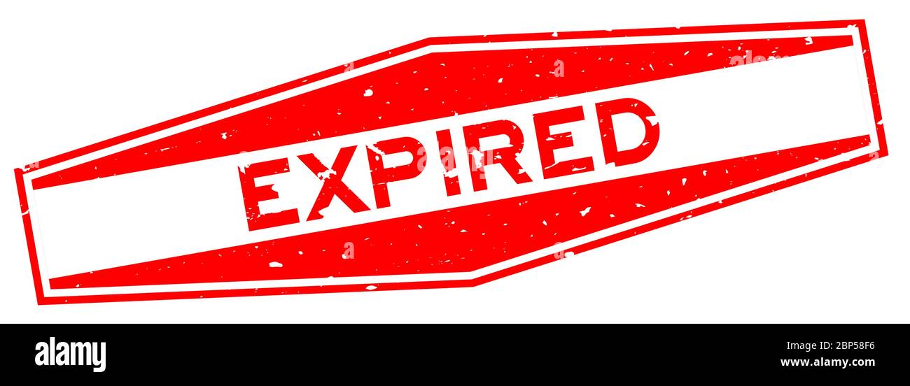 Grunge red expired word hexagon rubber seal stamp on white background Stock Vector Image & Art ...