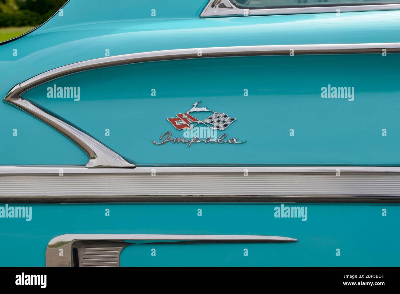 Vintage 58 chevrolet impala fin hi-res stock photography and images - Alamy