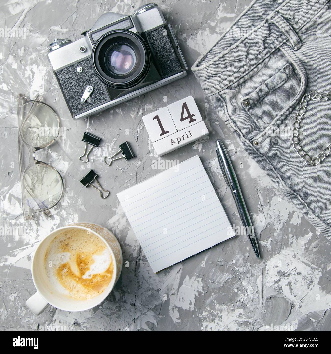 April 14 on the wooden calendar.The fourteenth day of the spring month ...