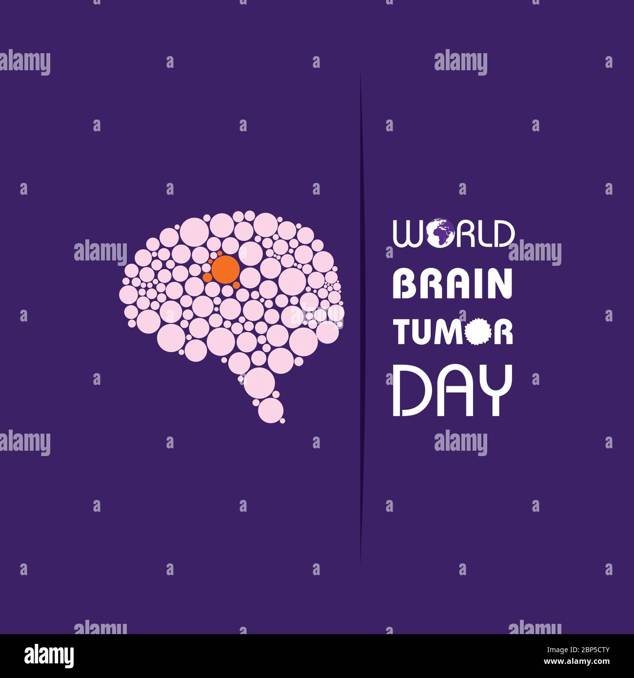 World Brain Tumor Day Vector Illustration. Suitable for greeting card ...