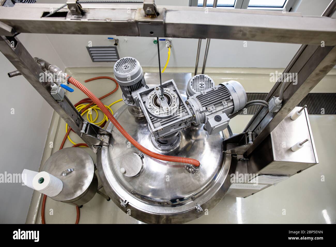 Cosmetic industry equipment and production process Stock Photo - Alamy