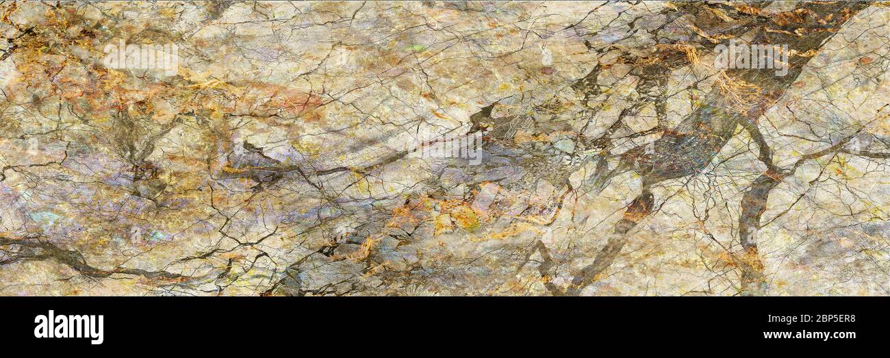 beige marble surface with veins and glossy abstract texture background ...
