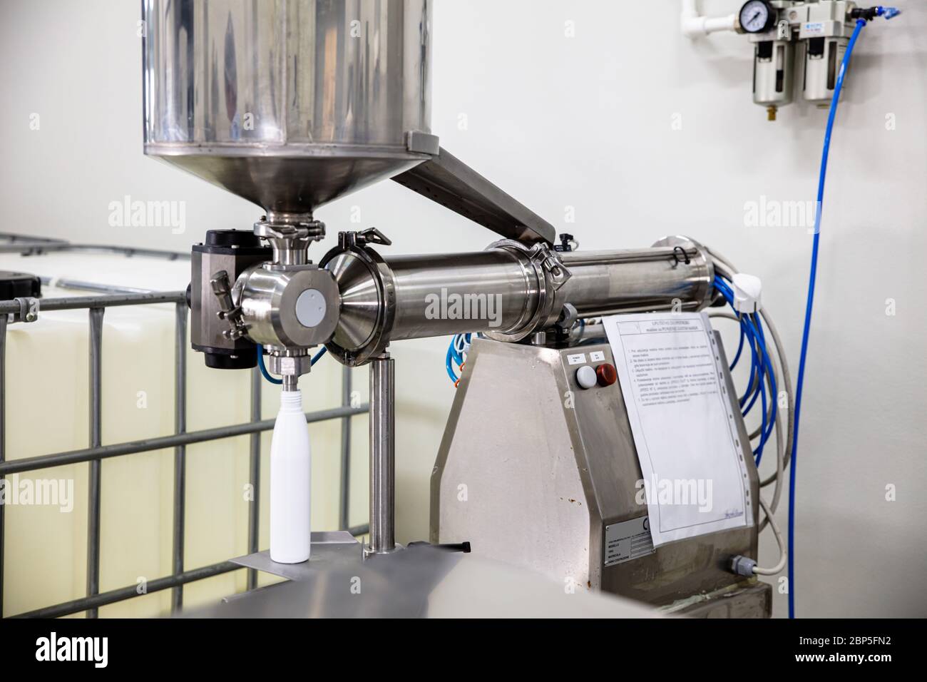 Cosmetic industry equipment and production process Stock Photo - Alamy