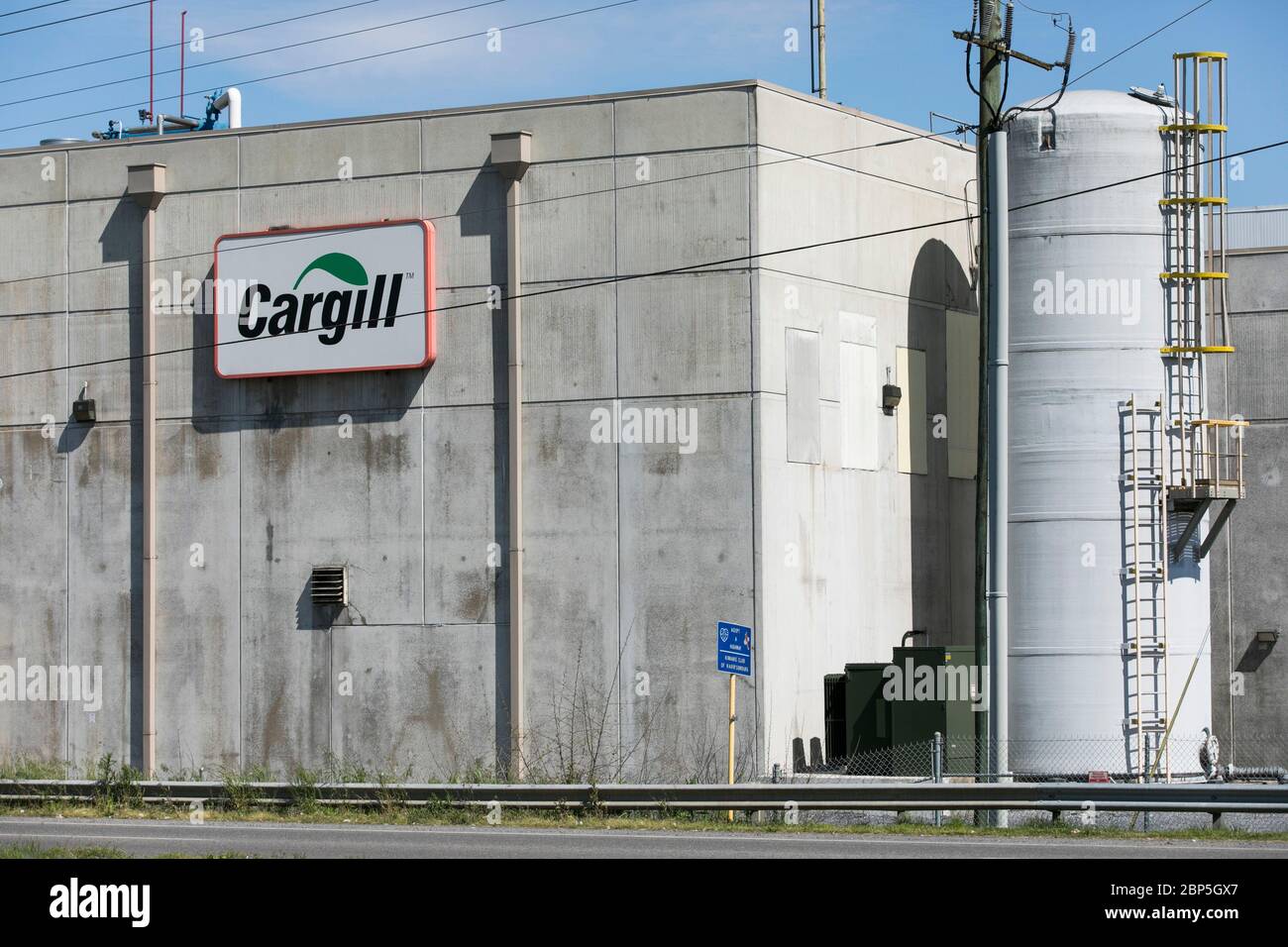 A logo sign outside of a Cargill poultry processing plant in Dayton ...