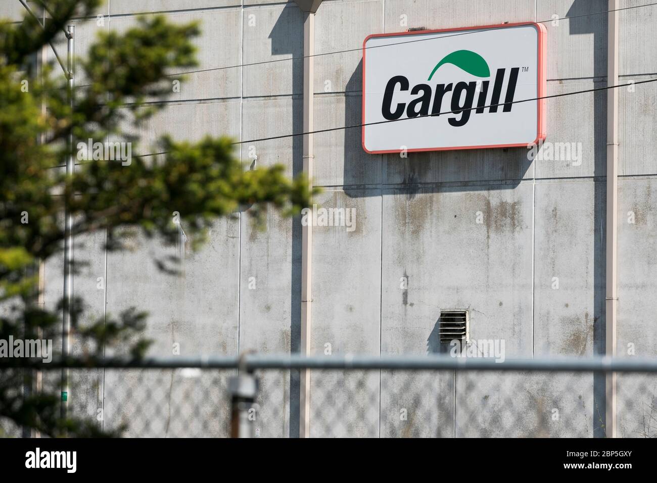 A logo sign outside of a Cargill poultry processing plant in Dayton ...