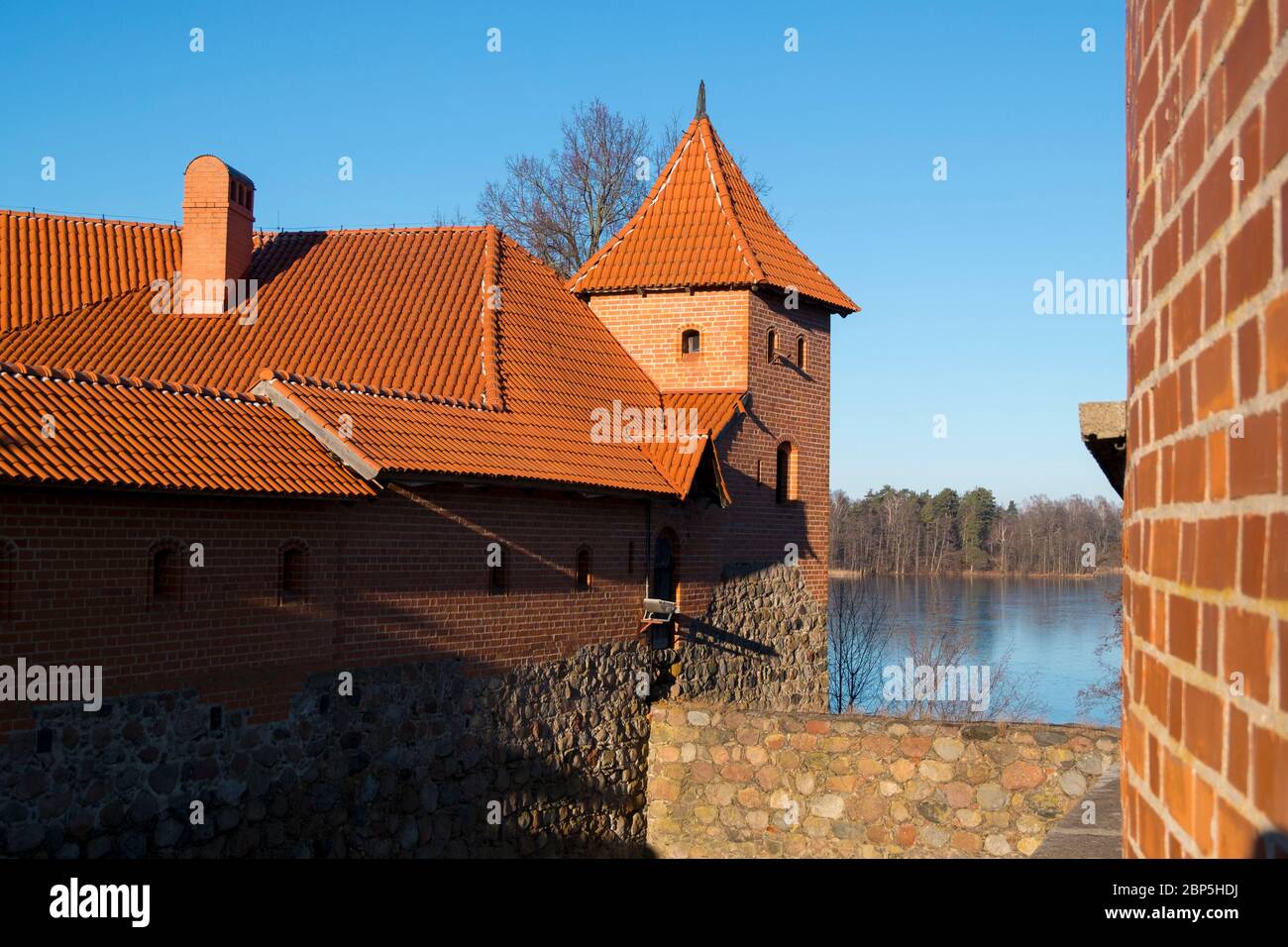 14th century medieval castle on island hi-res stock photography and ...