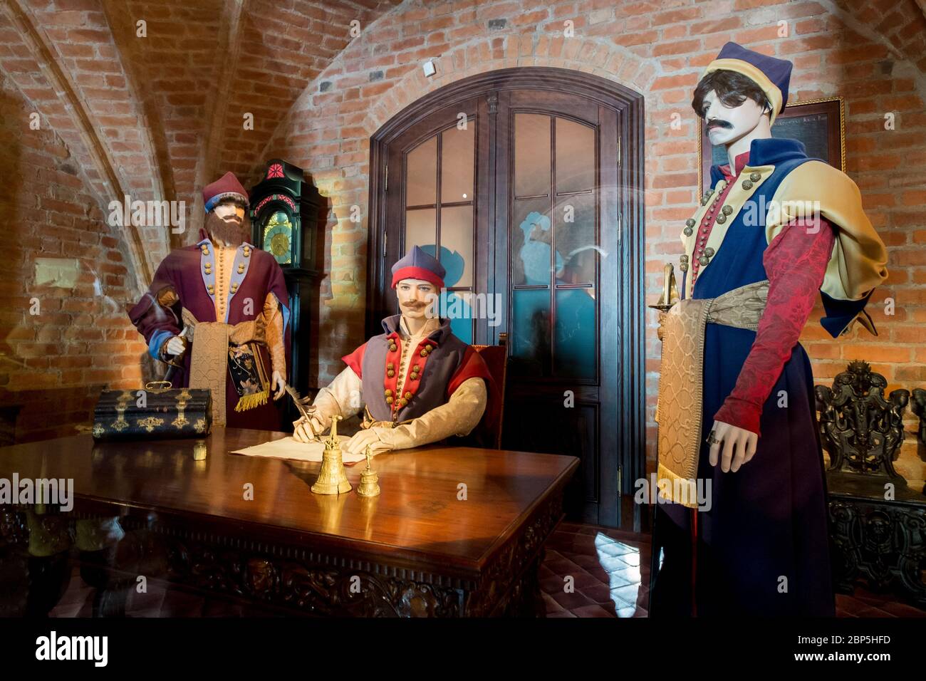 Inside Trakai Island Castle, a recreation of a Medieval signing ...