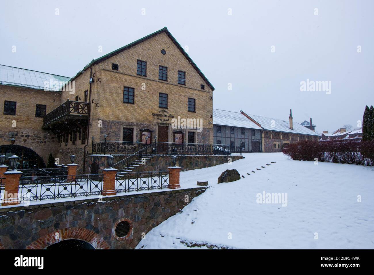 The Belmontes mill building, now a complex of restaurants, park and ...