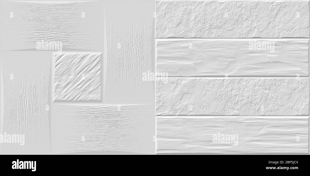 White seamless geometric texture. Origami paper style. 3D rendering ...