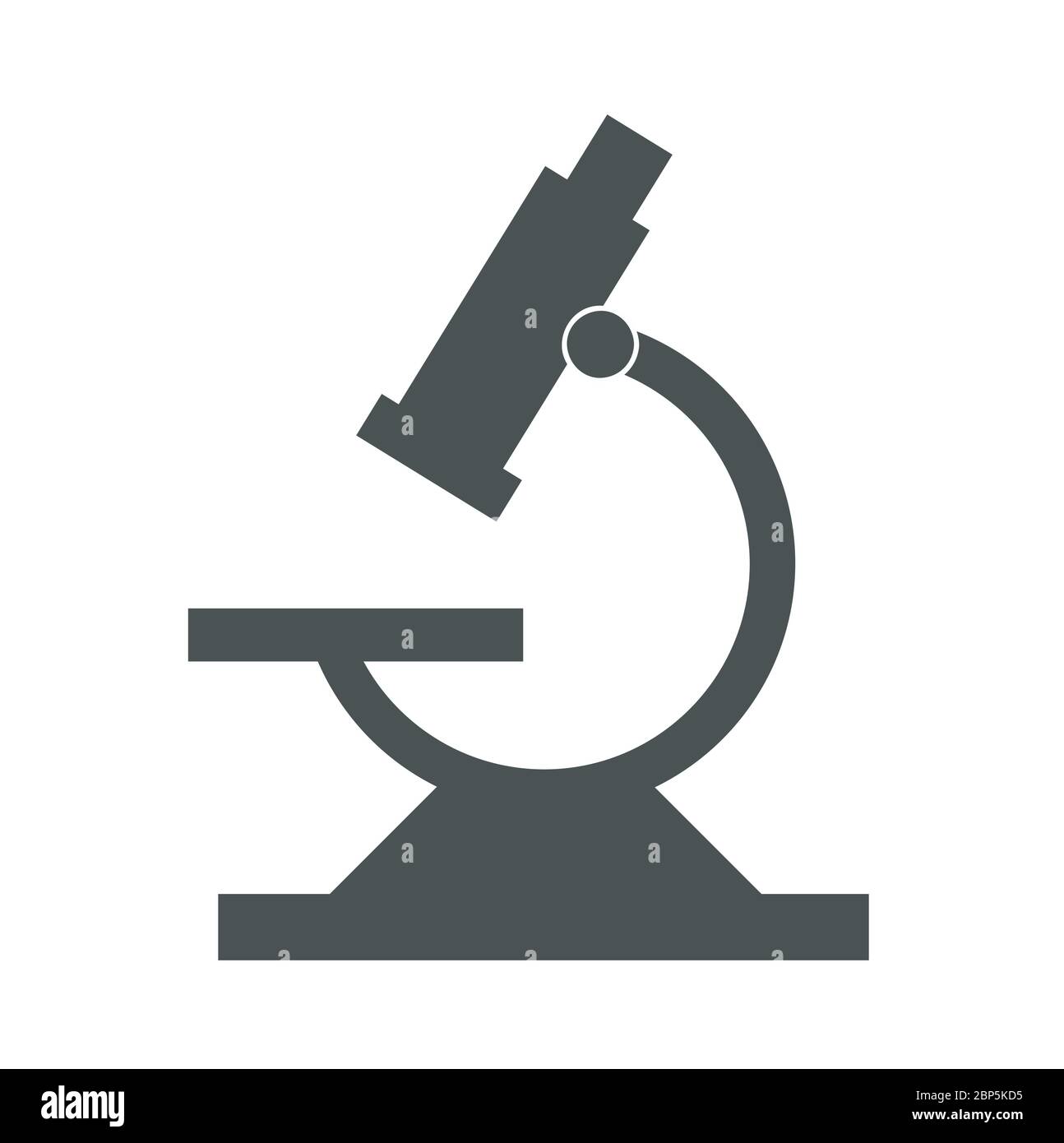 Black microscope icon on a white background Stock Vector Image & Art ...