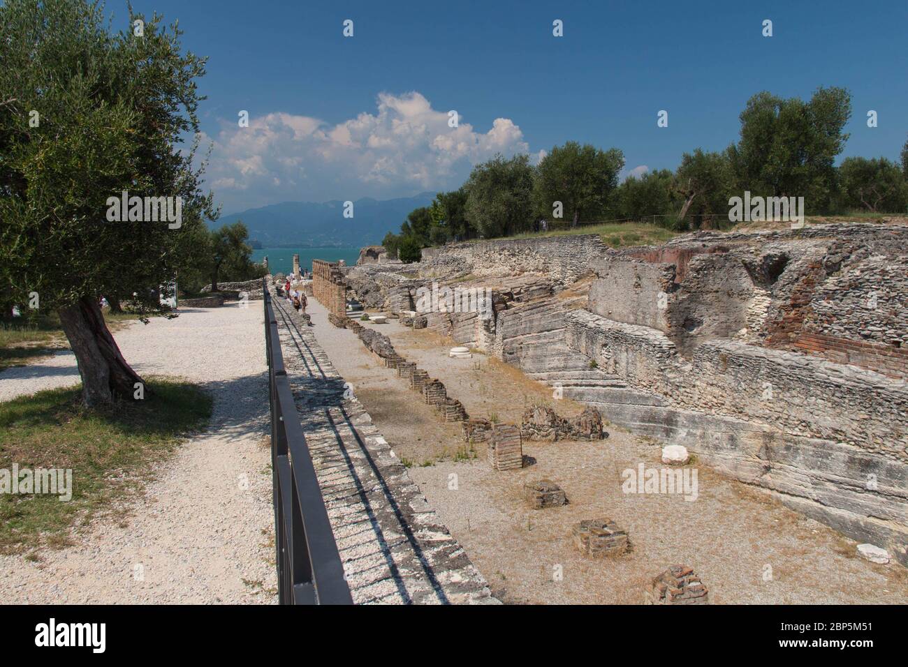 Italy, Lombardy - August 05 2018: the view of cryptoporticus roman ...