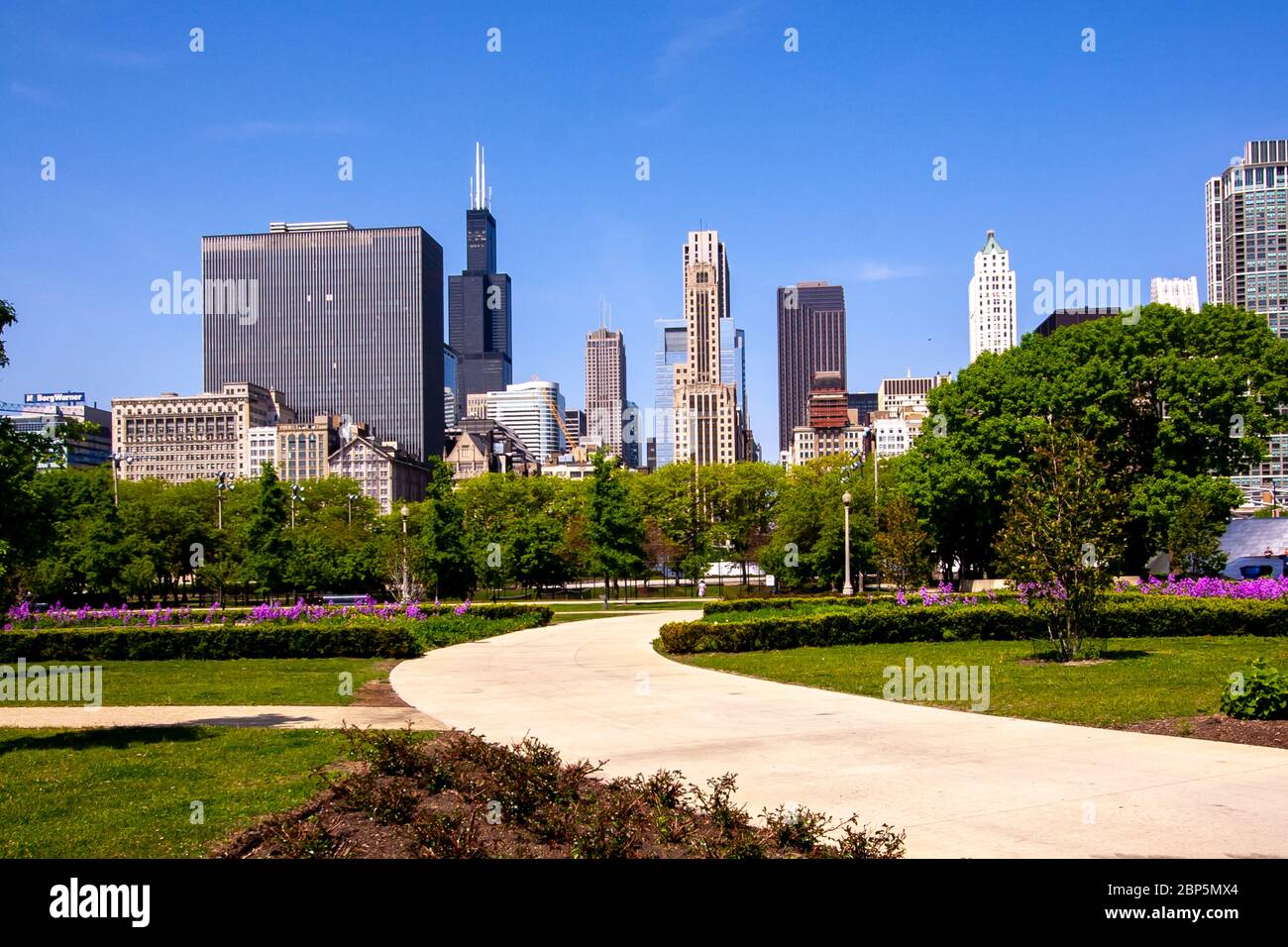 Chicago skyline featuring the Willis tower formally the Sears Tower one ...