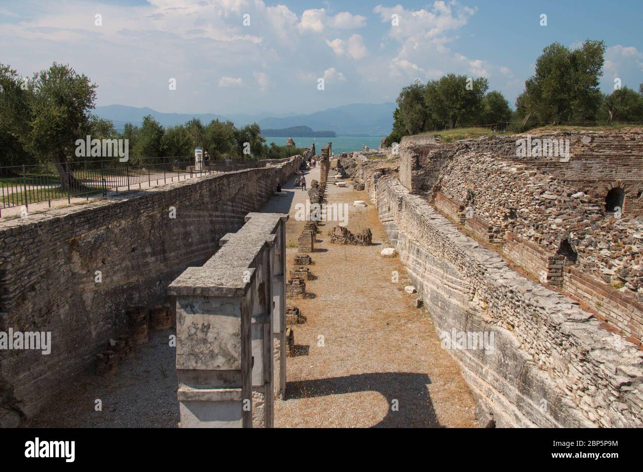 Italy, Lombardy - August 05 2018: the view of cryptoporticus roman ...