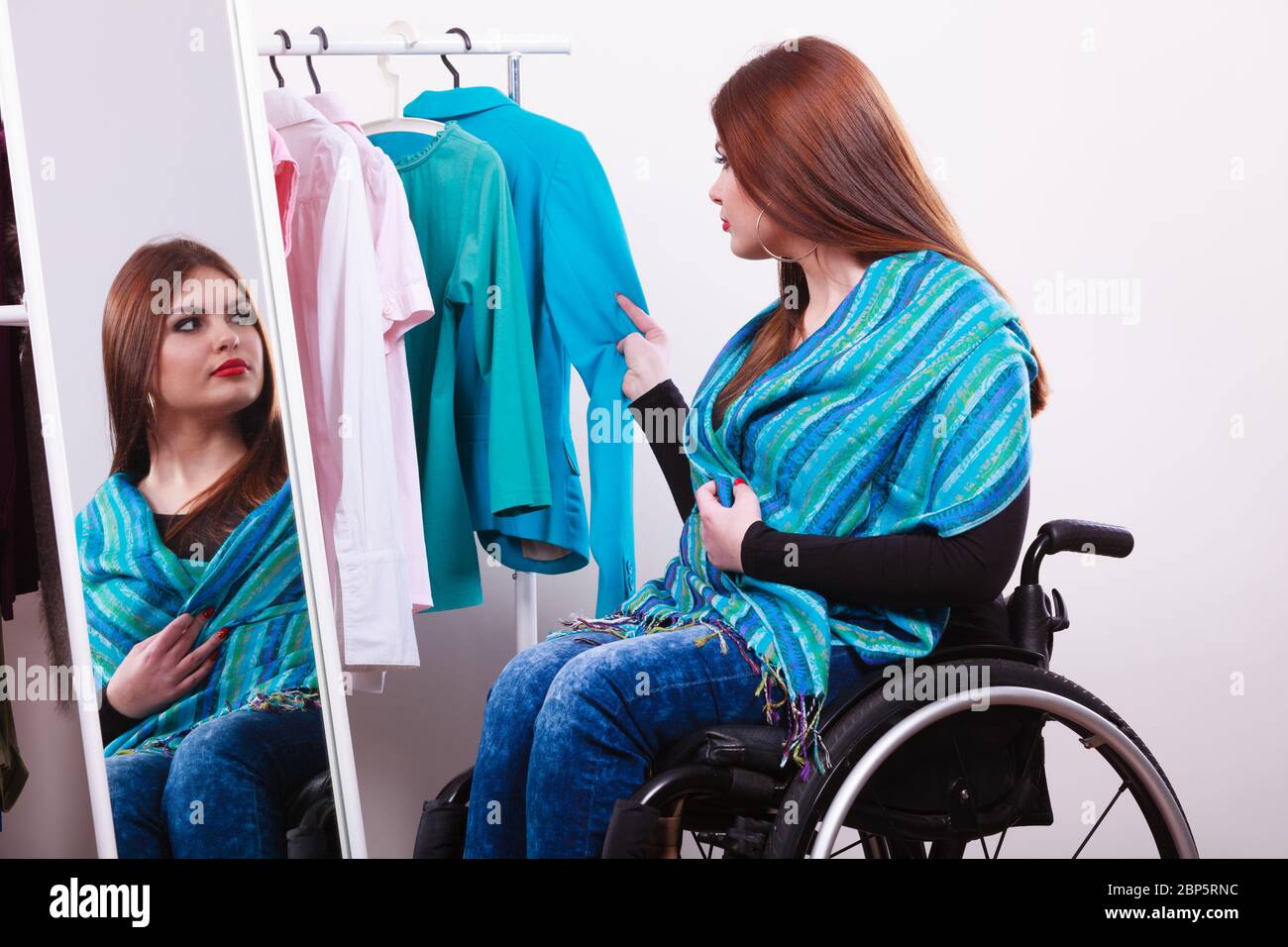 Real people, disability and handicap concept. Teen girl handicapped ...