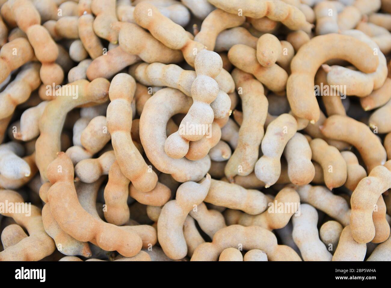 Pile of sweet tamarind for sale in the market fruit / fresh tamarind ...