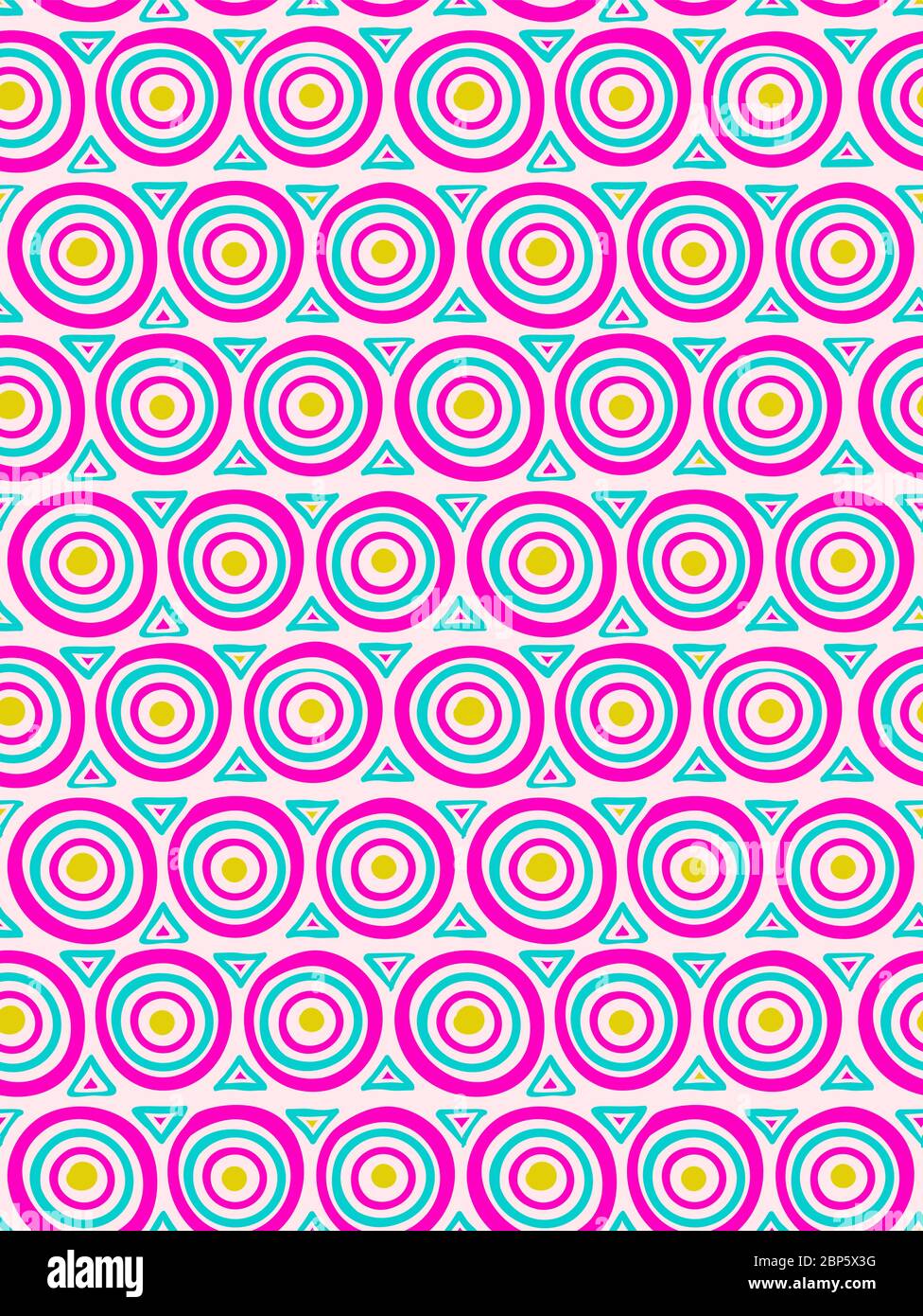 Colored circles seamless paattern. Hand made multicolored round shapes ...