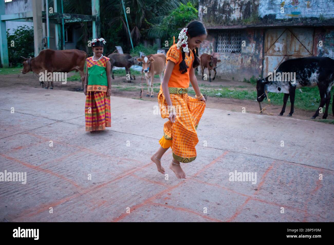 Tamilnadu regional village games Stock Photo - Alamy