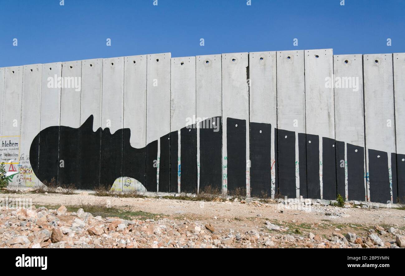 Graffiti on the separation wall, Palestine Stock Photo - Alamy
