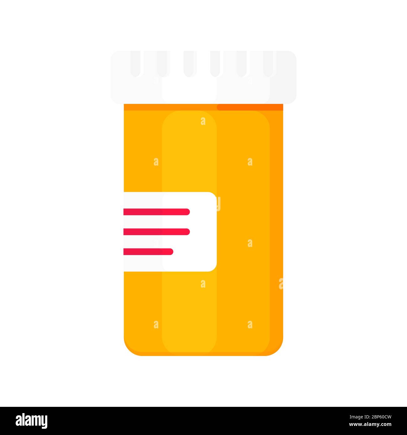 Pill bottle for capsules or tablets flat style design vector ...