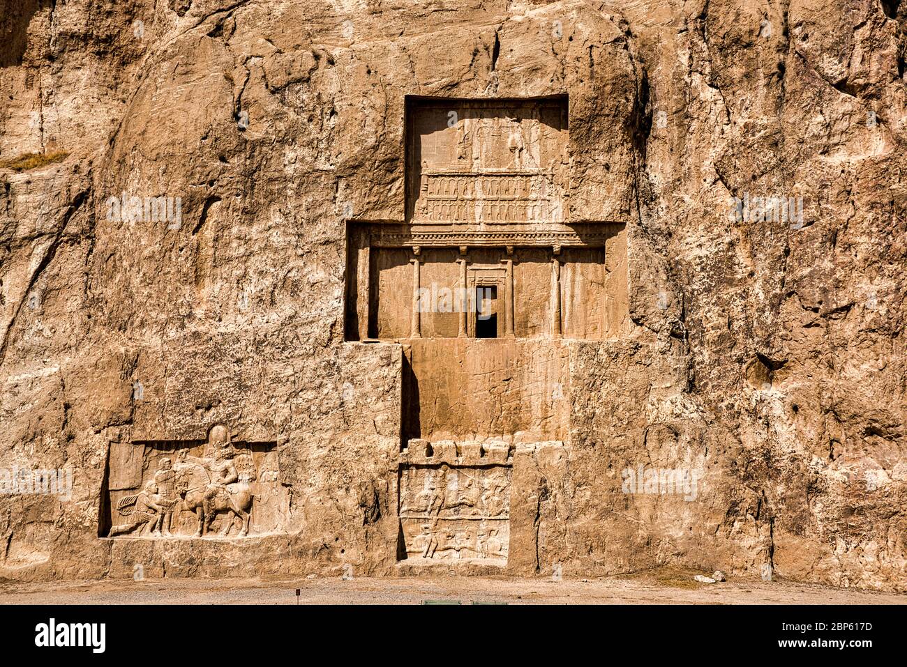 Tomb of Artaxerxes I, necropolis of Naqsh-e Rostam, Iran Stock Photo ...