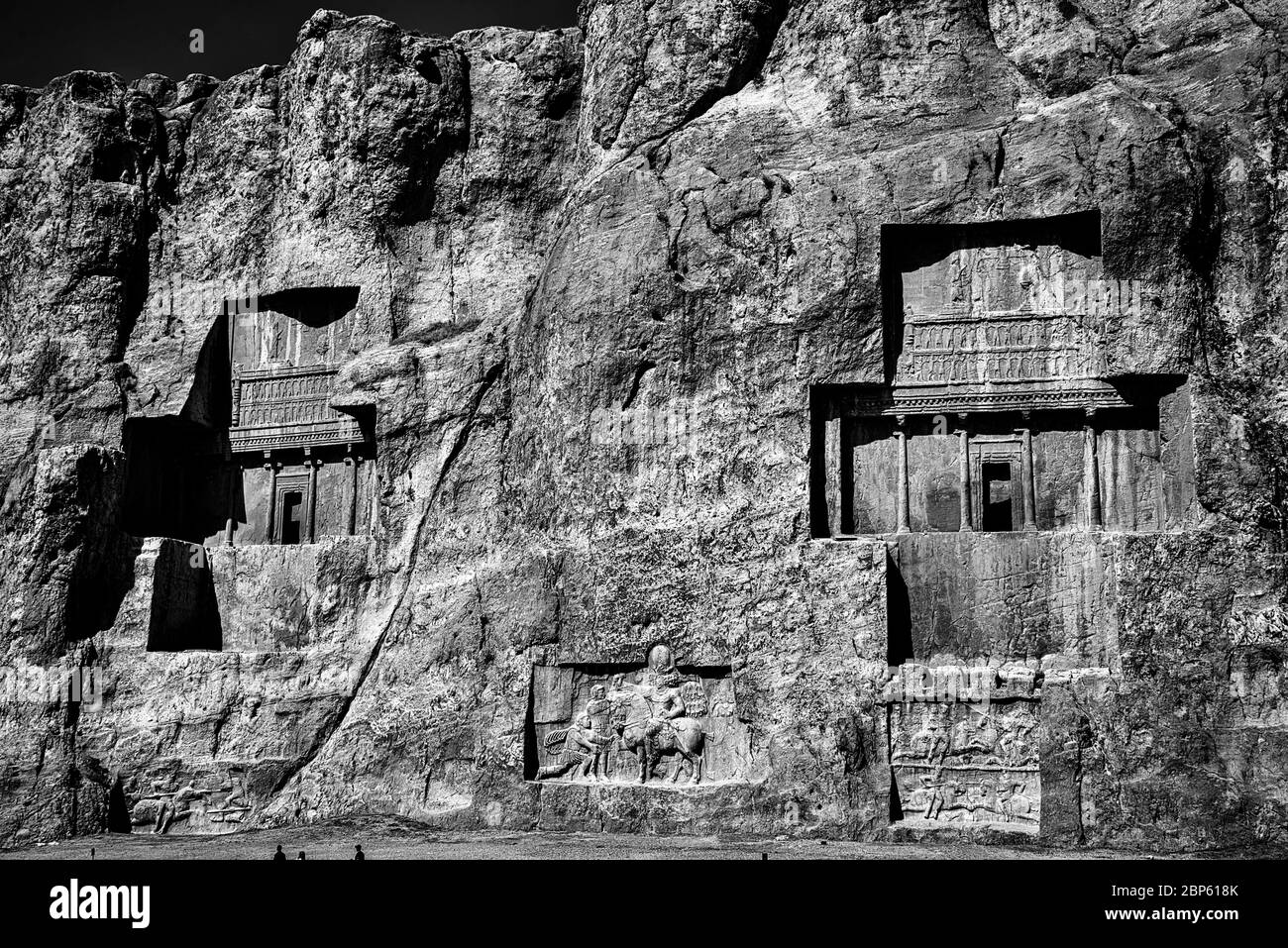 Tombs of Artaxerxes I and Darius the Great, necropolis of Naqsh-e ...