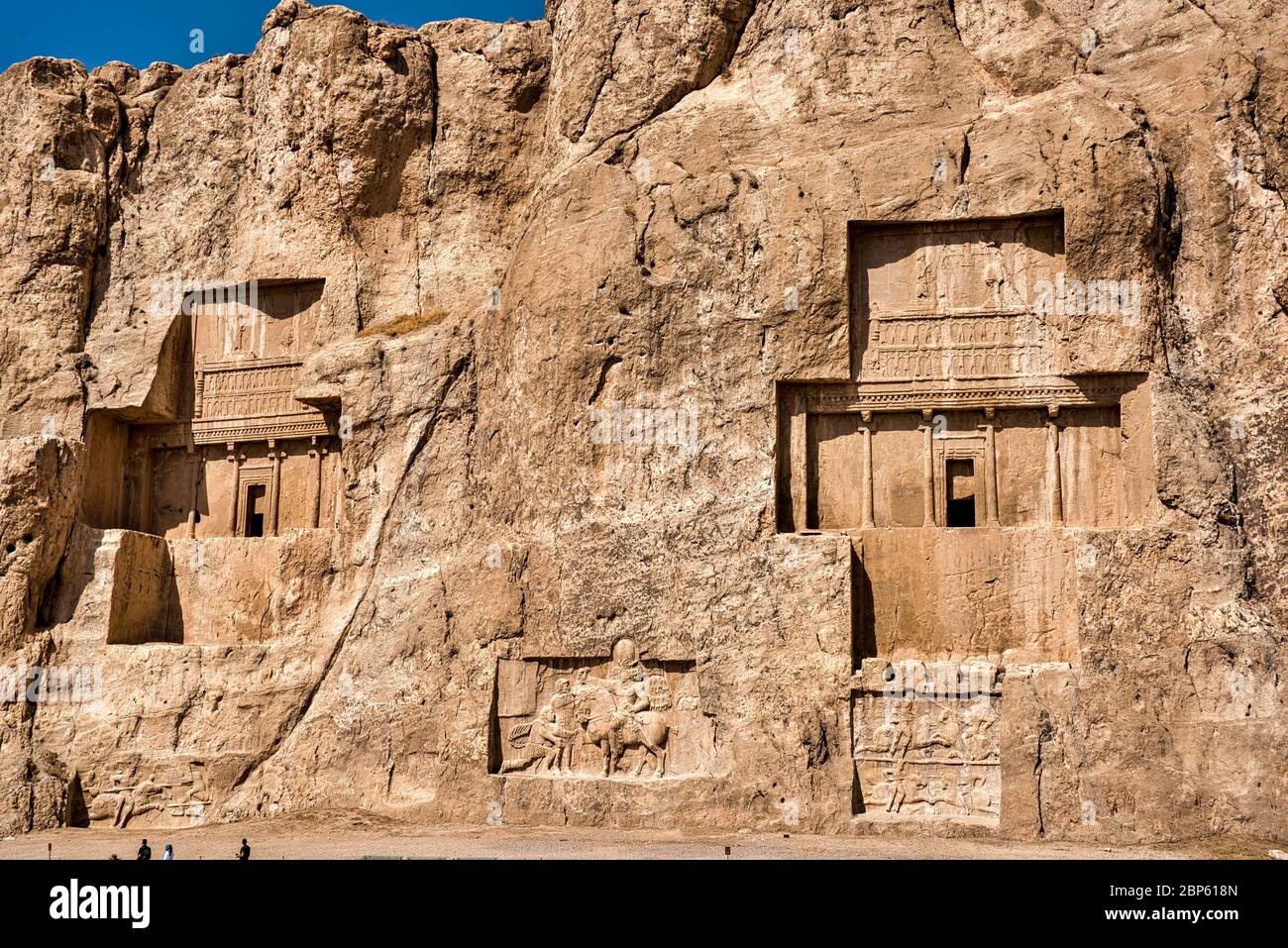 Tombs of Artaxerxes I and Darius the Great, necropolis of Naqsh-e ...