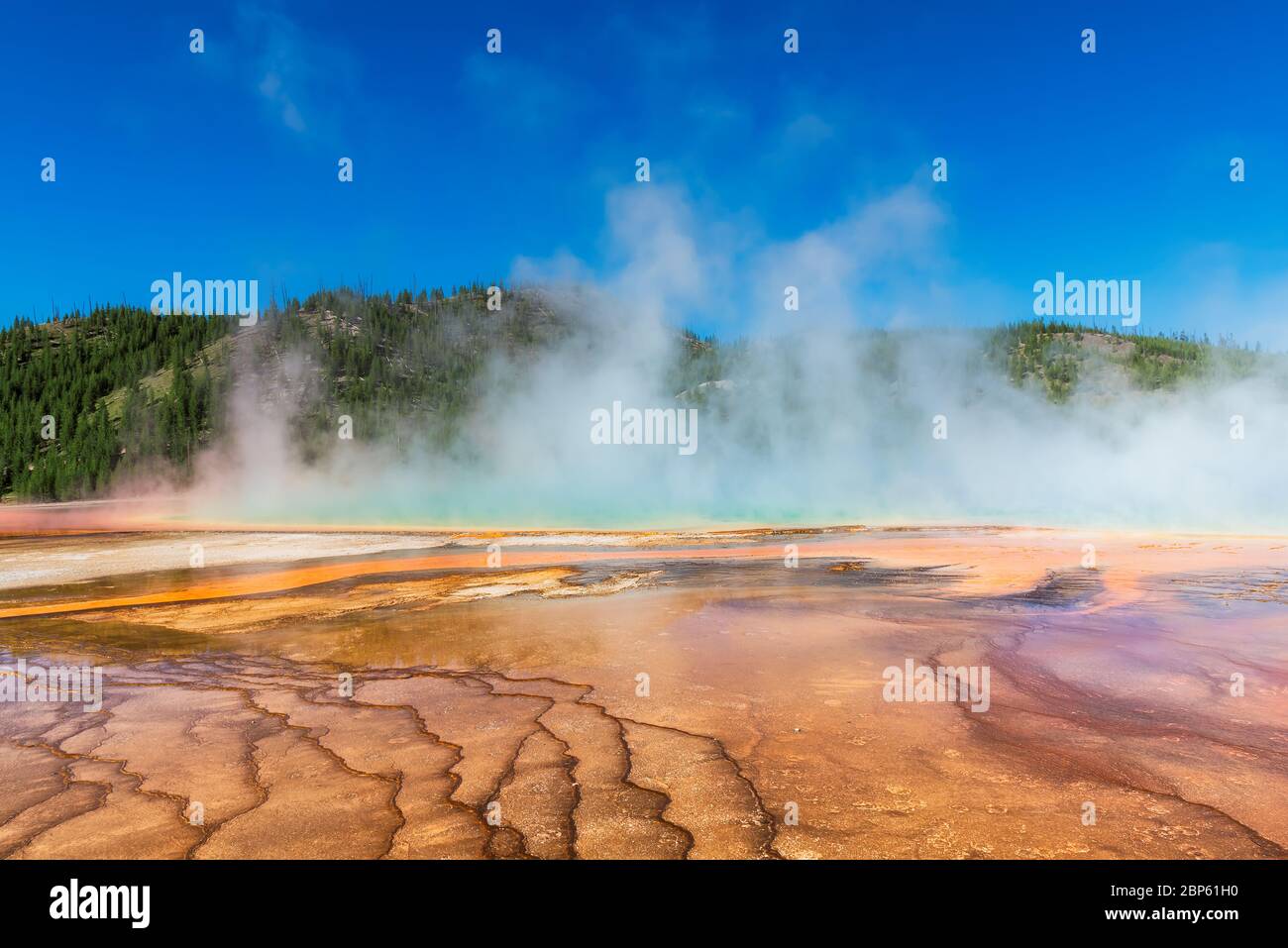 Sapphire pool yellowstone hi-res stock photography and images - Alamy