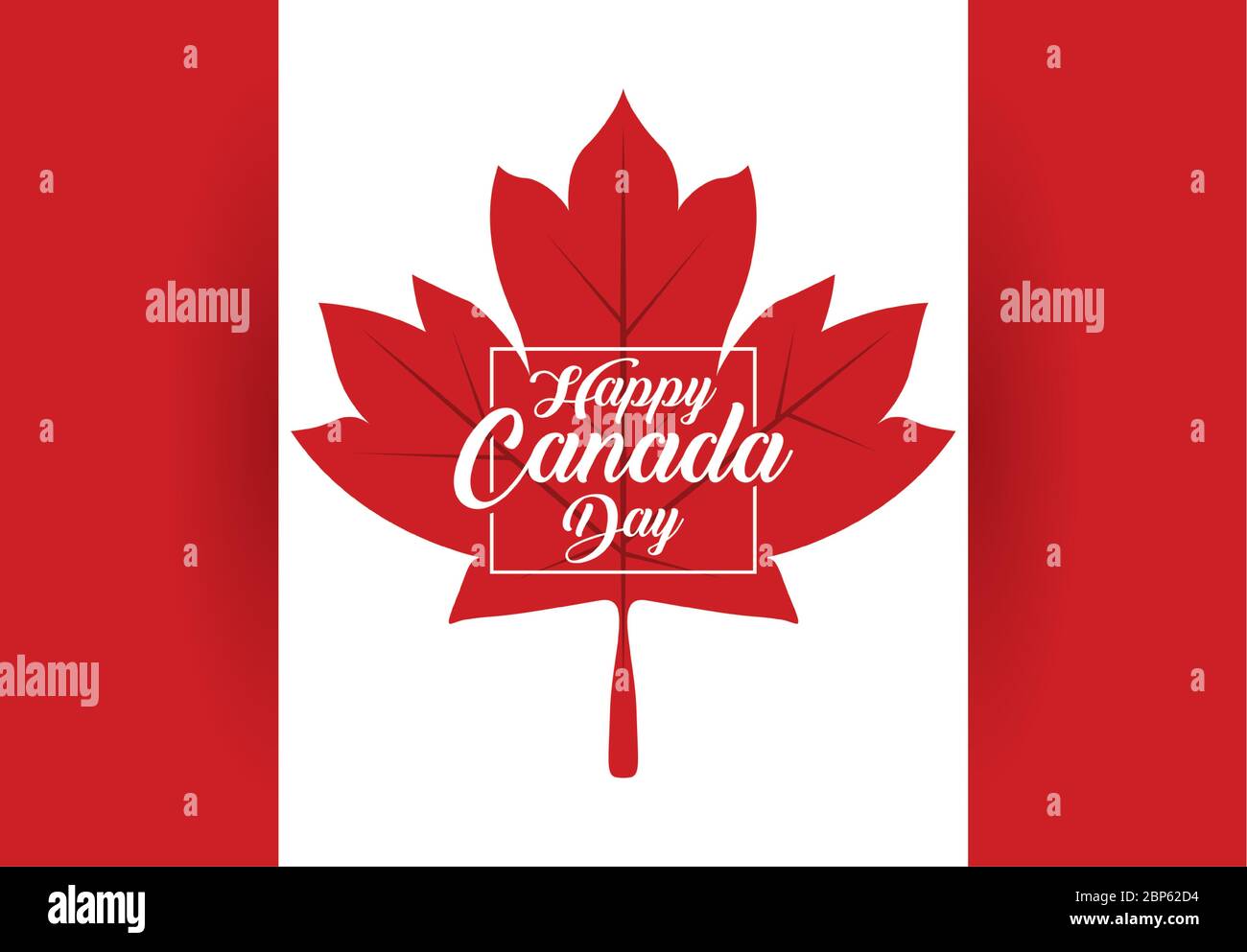 happy canada day with flag Stock Vector Image & Art - Alamy