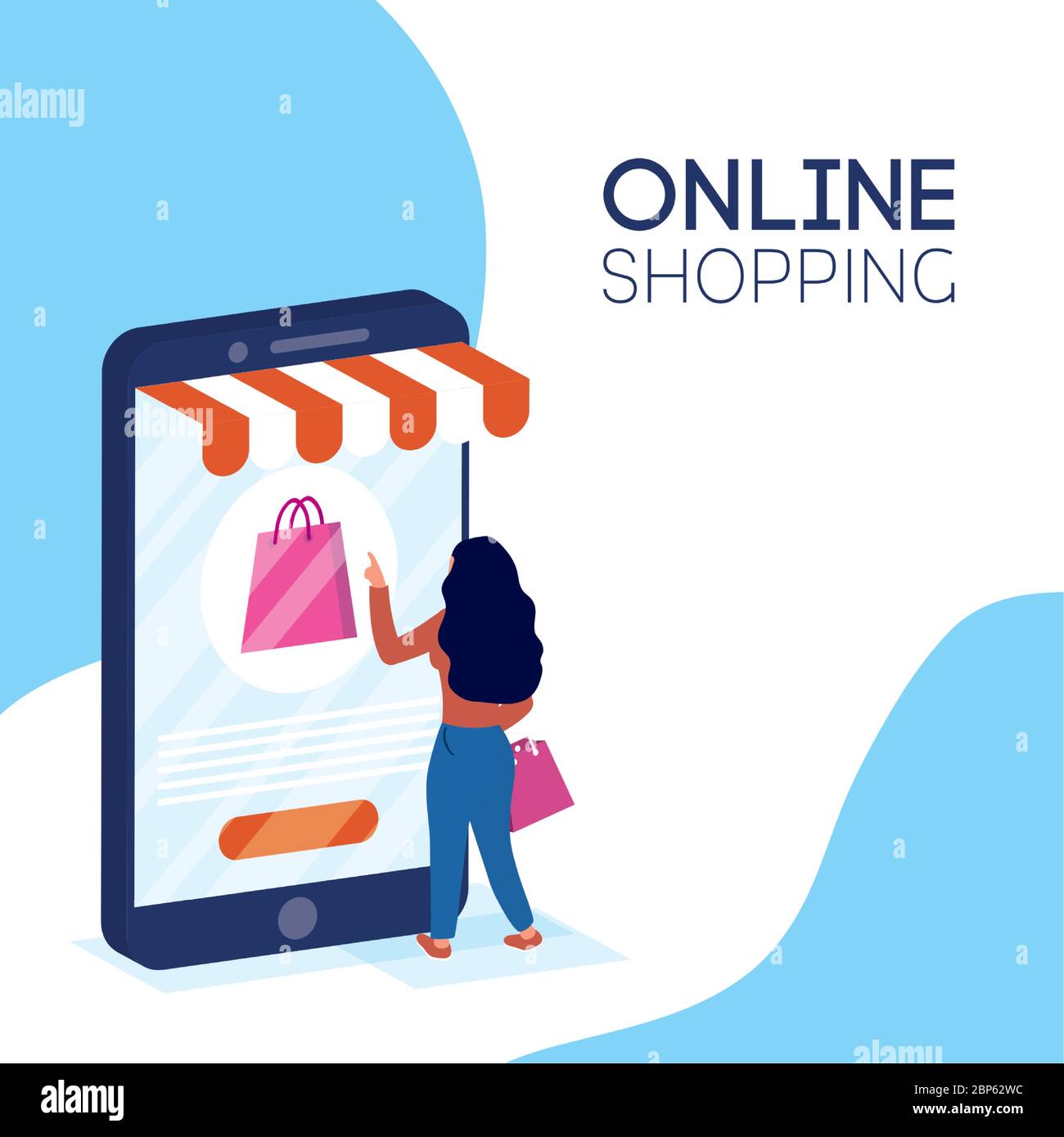 Person using smartphone access Stock Vector Images - Alamy