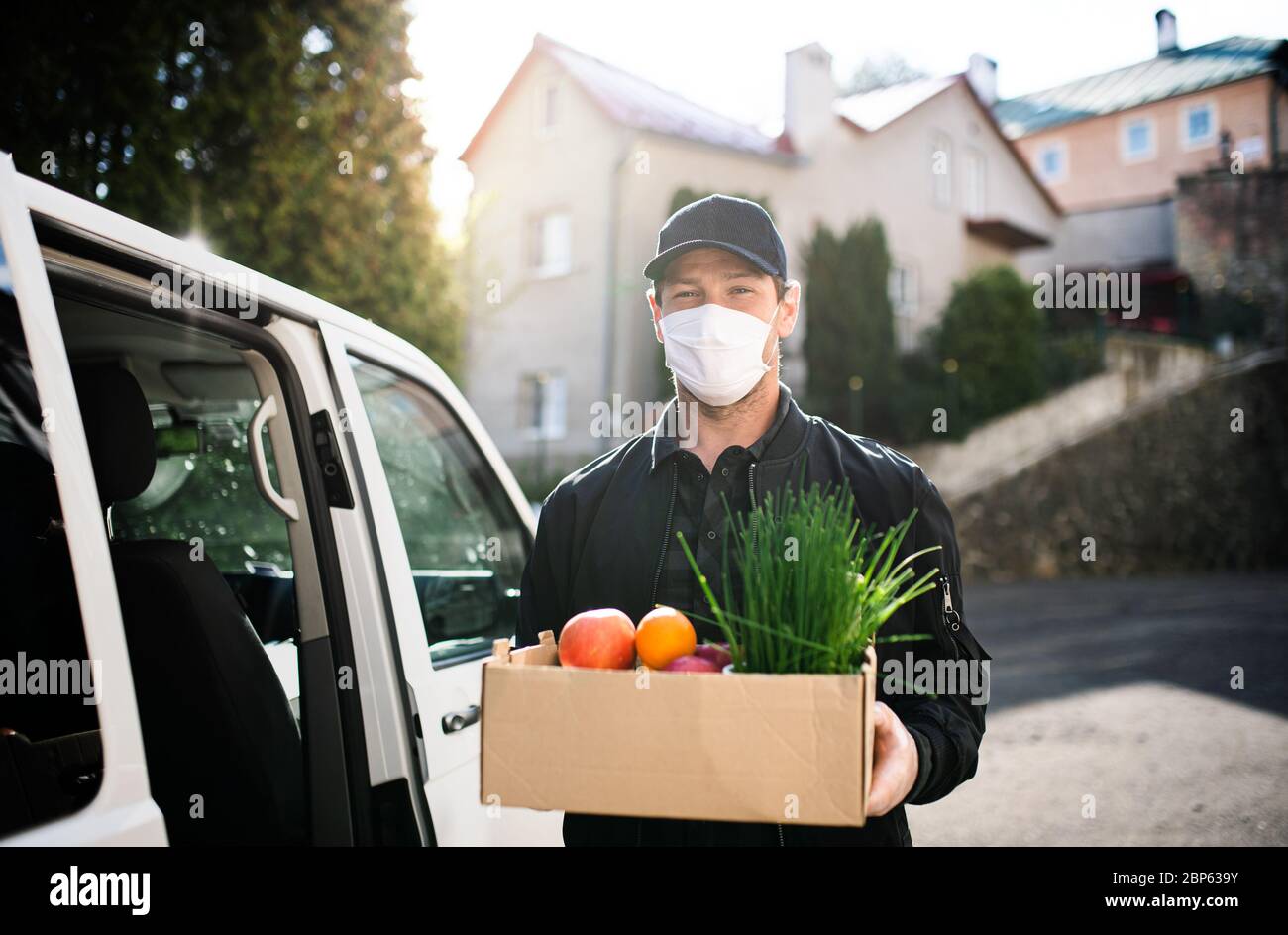 Delivering groceries to customer hi-res stock photography and images ...