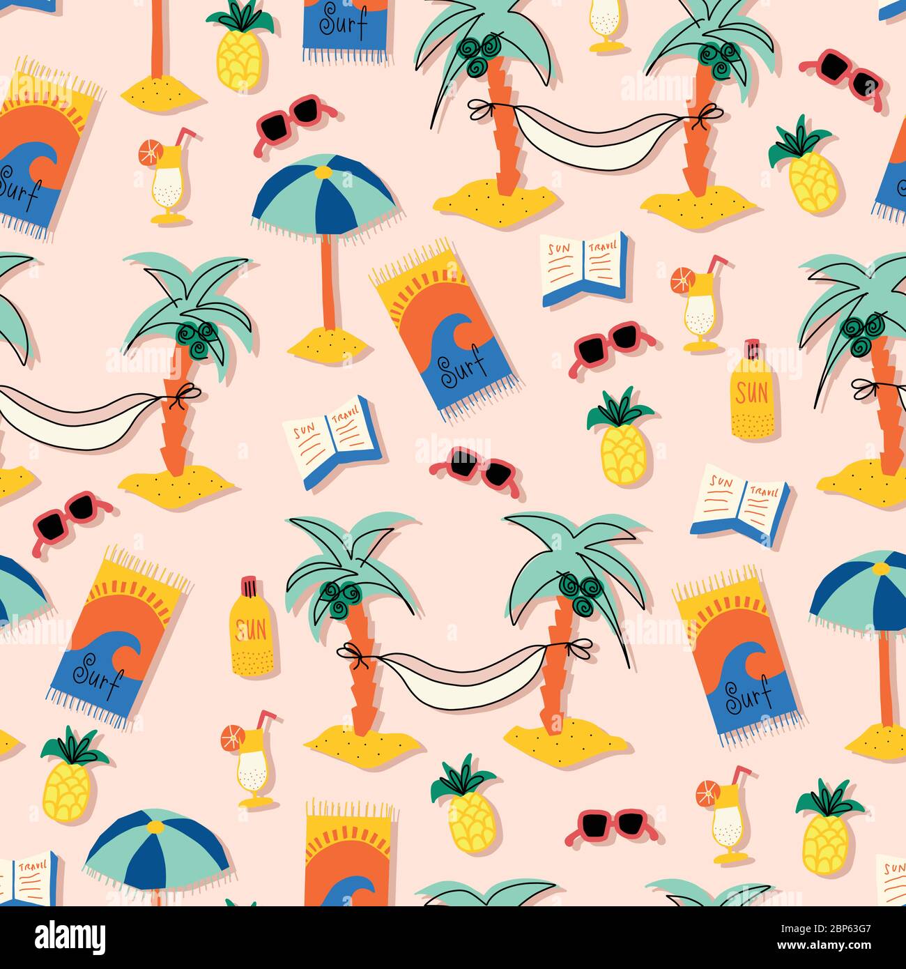 Beach Vector Pattern