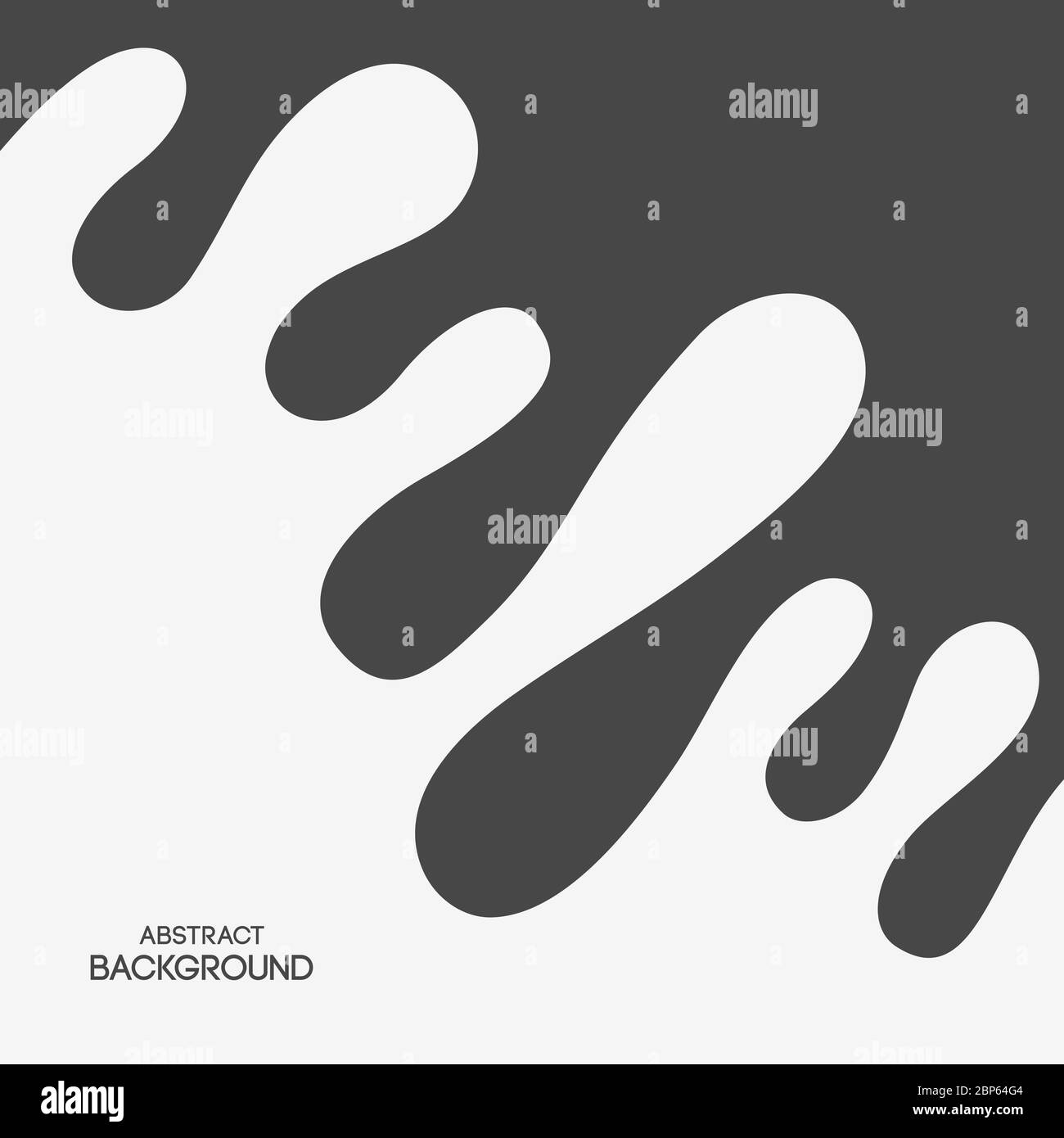 Abstract liquid shapes background. Smooth geometric shapes composition ...