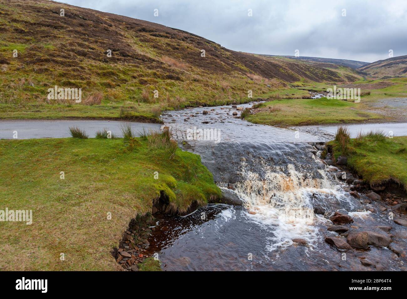 Ford at Fore Gill Gate, Reeth Moor, North Yorkshire, England, UK ...