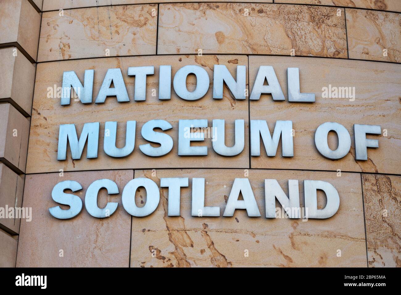 Sign for National Museum of Scotland on Chambers Street in Edinburgh ...